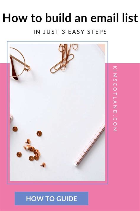 How To Build An Email List In 3 Easy Steps Kim Scotland Web Design