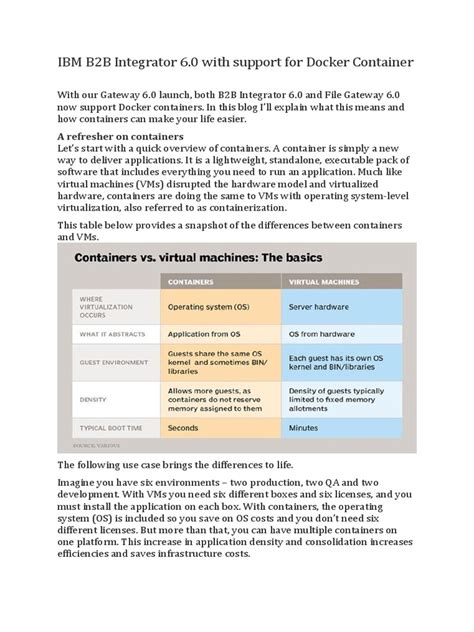 Ibm B2b Integrator 6 Pdf Containerization Virtual Machine