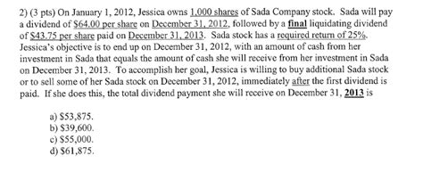 Solved A dividend question Â I am wondering the Chegg com