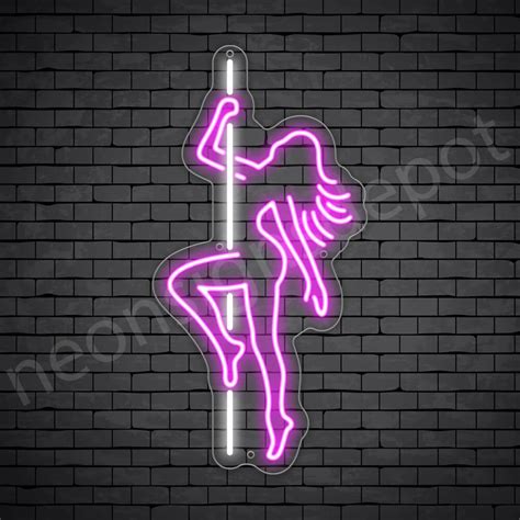Sexy Pole Dancer V Neon Sign Neon Signs Depot