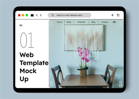 Web Templete Mockup Behance