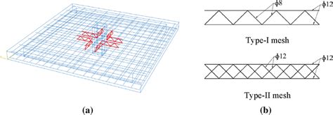 A Placement Of Lattice Bars In The Vicinity Of Column Connection B Two Download Scientific