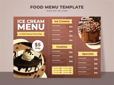 2 페이지 아이스크림 메뉴판 종류 벡터 Freepik에서 무료 고품질 벡터를 다운로드하세요 Freepik