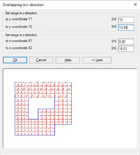 overlapping in x direction dialog box download scientific diagram