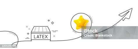 매트리스 라인 아이콘입니다 정형 외과 용 라텍스 패드 간판 평면과 연속선 벡터 3차원 형태에 대한 스톡 벡터 아트 및 기타 이미지 3차원 형태 고급 곡선 Istock