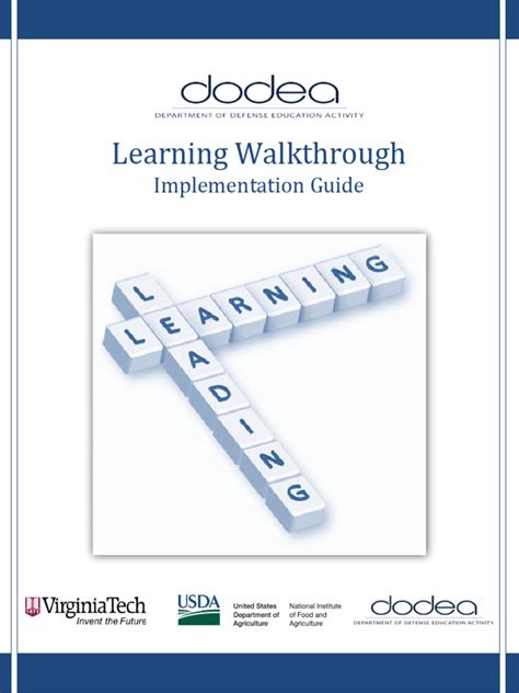 Learning Walkthrough Guide Pdf Educational Assessment Learning