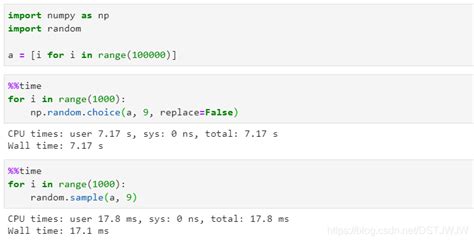 Python不重复批量随机抽样 Randomsample 和 Numpyrandomchoice 的优缺点 Csdn博客