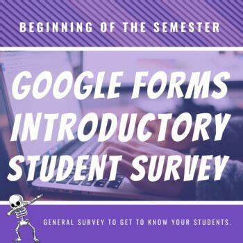 Google Forms Introductory Survey By TeachersTekk TPT