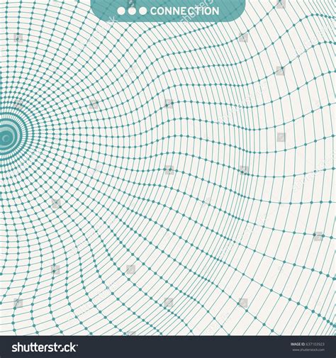 Network Background Connection Structure Wireframe Polygonal Stock Vector Royalty Free