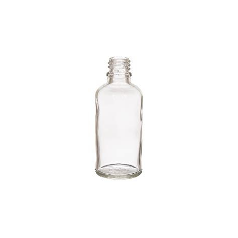 Glass Dropper Bottle Clear No Closure 18mm Nbt Naturals