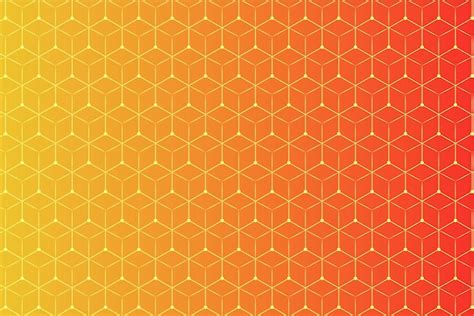 Premium Vector Pattern With Geometric Elements Yellow To Orange Gradient Tones Abstract