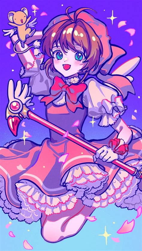 Kinomoto Sakura And Kero Cardcaptor Sakura Drawn By Haru Aki Danbooru