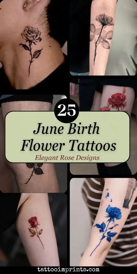 25 Eye Catching June Birth Flower Tattoo Designs To Inspire Your Next Ink Tattoo Imprints