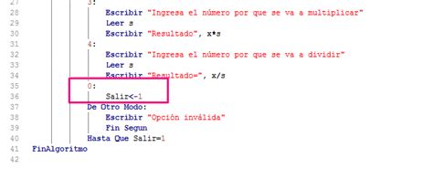 Continuación ejercicios PSeInt