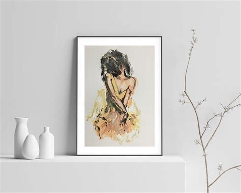 Figure Painting Abstract 8x12 Nude Woman 21x30 Cm Erotic Etsy Canada