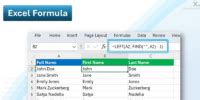 Split First And Last Name In Excel Excel