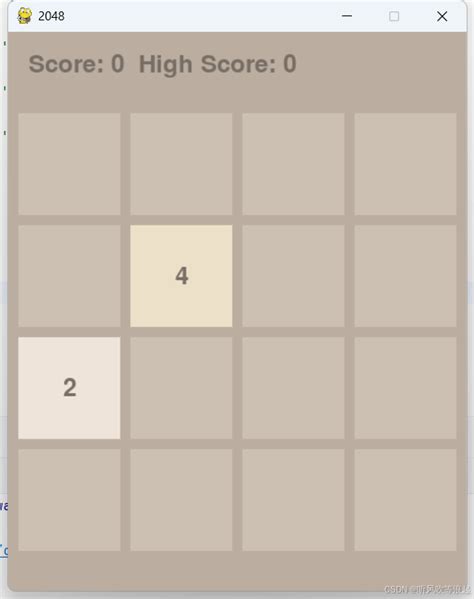 基于pygame实现2048小游戏pygame 2048 Csdn博客