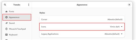 Setup Vimix Theme In Gnome Fedora Thomas Venturini
