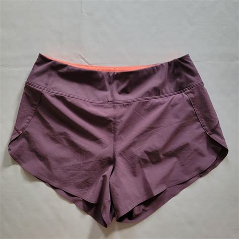 Athleta Shorts Athleta Run With It Short Purple Coral Zipper