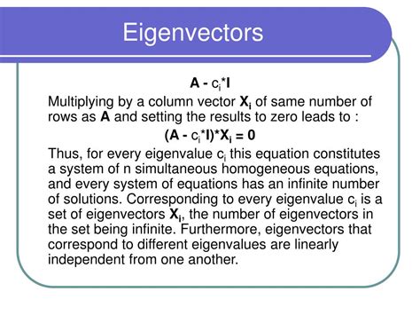 PPT Eigenvalues PowerPoint Presentation Free Download ID