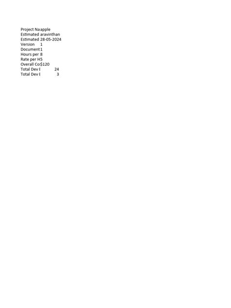 Estimate Summary Pdf Computers