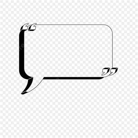 Dialog Clipart PNG Images Classic Square Dialog Square Rectangle Black And White PNG Image