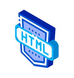 Binary File Coding System Thin Line Icon Vector Image