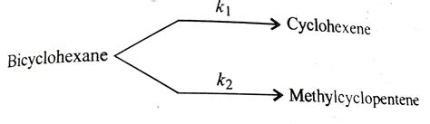 Bicyclohexane Was Found To Undergo Two Parallel First Order Rearrangem