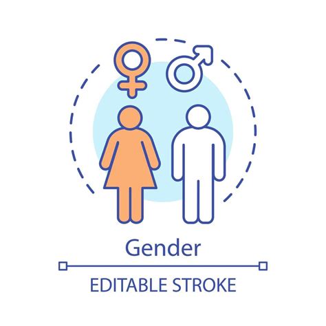 Gender Concept Icon Male And Female Symbol Idea Thin Line Illustration