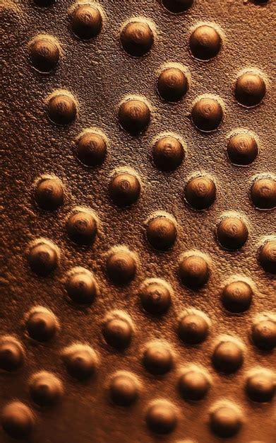 Copper Colored Dotted Texture Premium Ai Generated Image