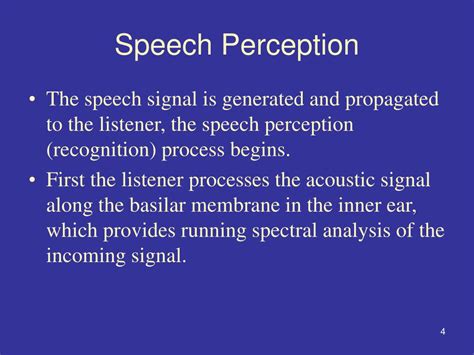 Ppt The Process Of Speech Production And Perception In Human Beings