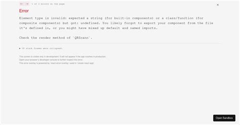 React Qr Scanner Codesandbox