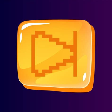 Backward Rewind Glossy Ui Button With Pixelated Icon 16090323 Vector Art At Vecteezy