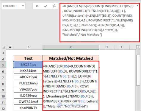 How To Perform Pattern Matching In Excel Suitable Methods