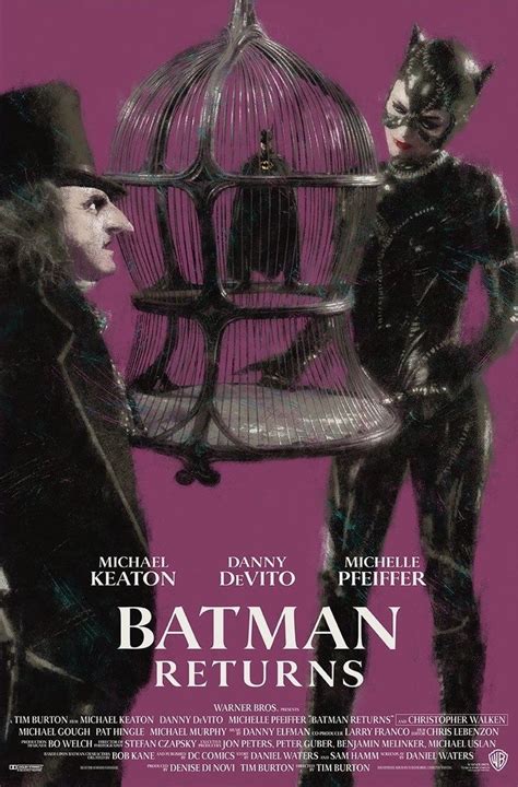 Batman Returns 1992 Tim Burton Batman Poster Batman Returns Art