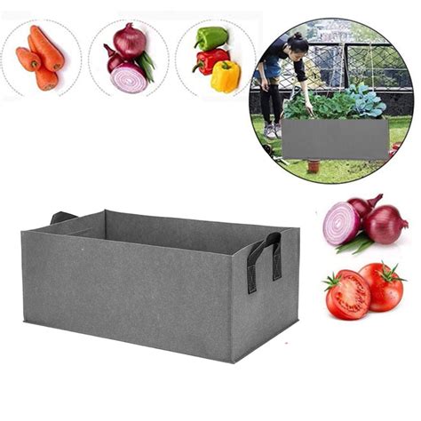 Jilgteok 1 Packs Fabric Garden Bed Rectangular Garden Growing Bag