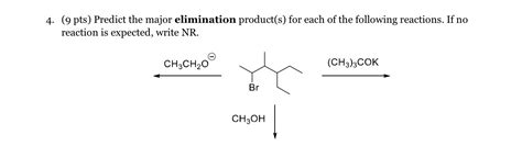 Solved Predict the major elimination product(s) ﻿for each of | Chegg.com