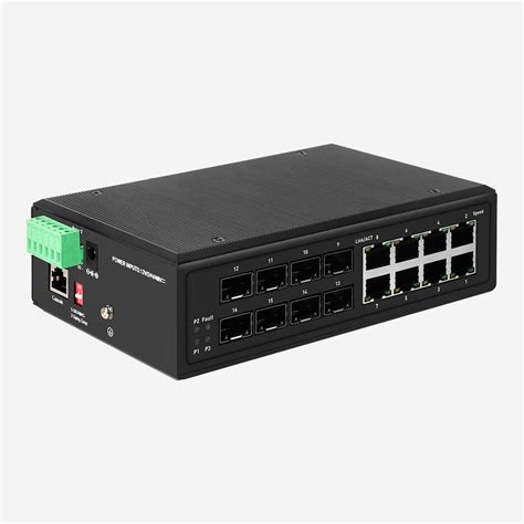 8 Rj45 8 Sfp 16 Port Layer 2 Switch Stp Rstp Full Gigabit Switch