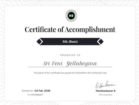 Sri Veni Yellaboyina On Linkedin Sql Dataanalytics Databasemanagement Sqlcertification