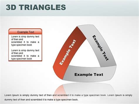 D Tape Triangles PowerPoint Chart Templates ImagineLayout Com
