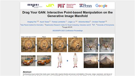 Drag Your Gan Pricing Reviews Alternatives Ai Image Generation Model