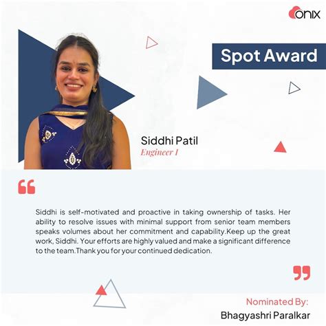 siddhi patil on linkedin spot datametica onix