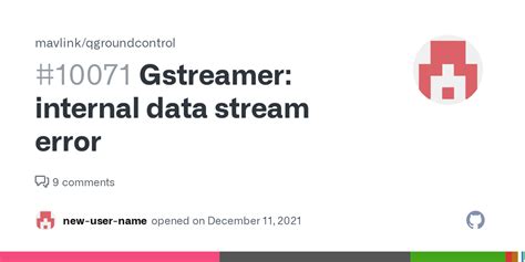 Gstreamer Internal Data Stream Error Issue Mavlink