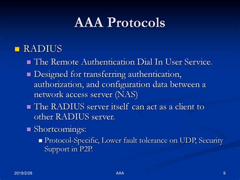 Aaa A Survey And A Policy Based Architecture And Framework Ppt Download