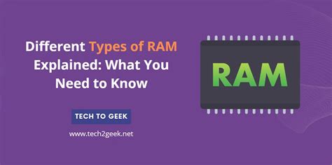 Different Types Of RAM Explained What You Need To Know