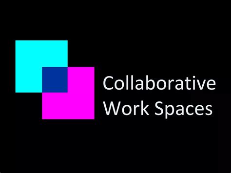 collaborative work spaces part 1 ppt