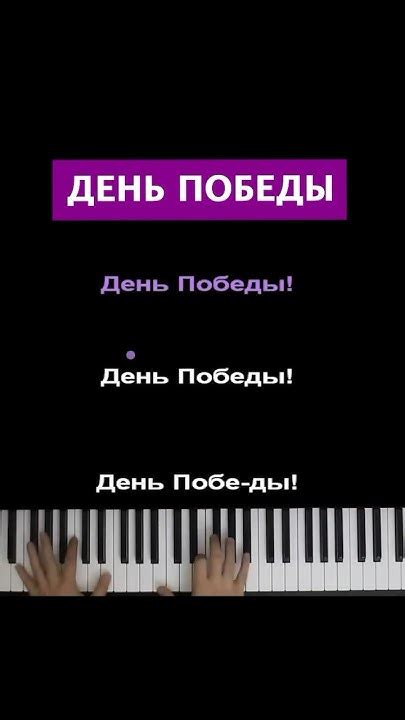 День победы караоке пианино многонотка песня Pianokaraoke Youtube