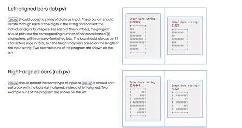 Solved Left Aligned Bars Lab Py Enter Bars String Lab Py Chegg Com