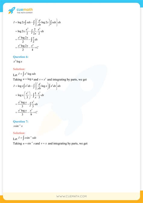 Ncert Solutions Class 12 Maths Chapter 7 Exercise 7 6 Integrals
