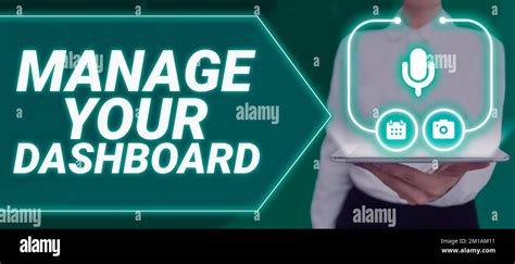 Handwriting Text Manage Your Dashboard Concept Meaning Controlling The Interface To Monitor